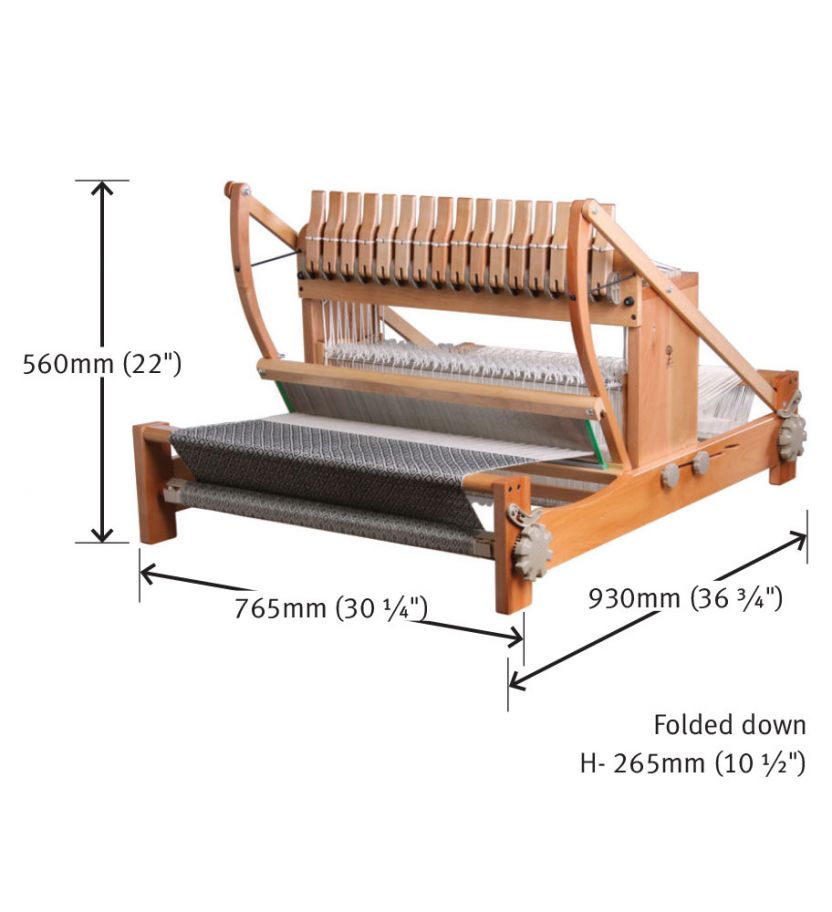 Ashford 16 Shaft Table Loom - 60cm/24 - Table Looms - Ashford Sixteen 16 Shaft Table Loom - 60cm ...